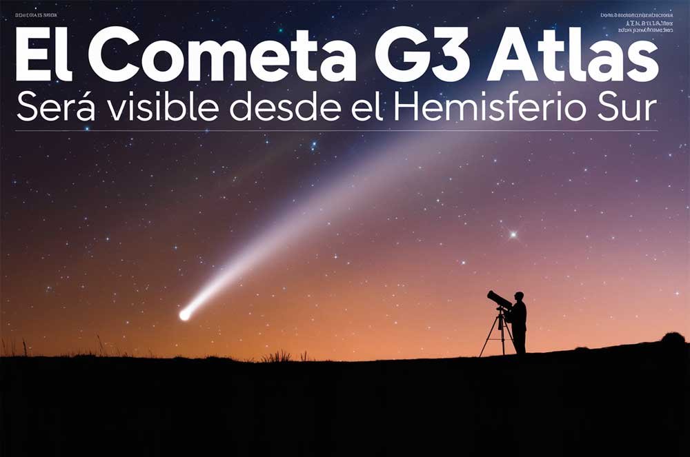 El Cometa G3 ATLAS Será Visible Desde El Hemisferio Sur